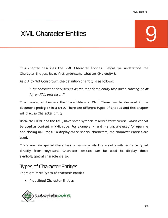 Xml Tutorial Pdf