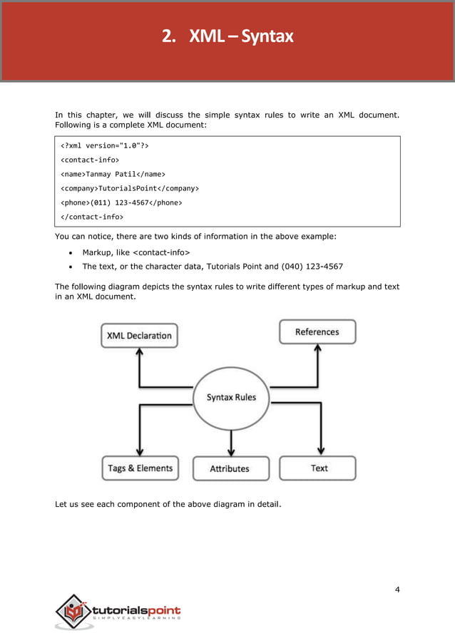 Xml tutorial | PDF