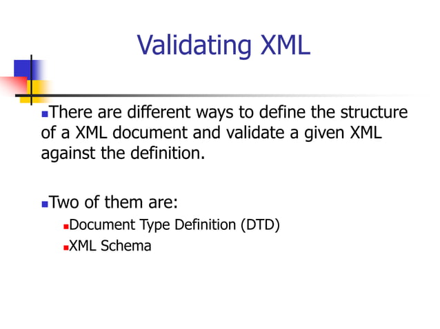 XML Validations.ppt