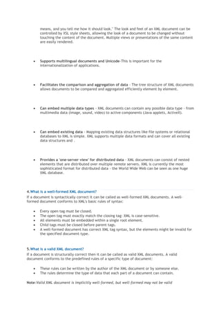 Xml viva questions | DOCX | Web Design and HTML | Internet