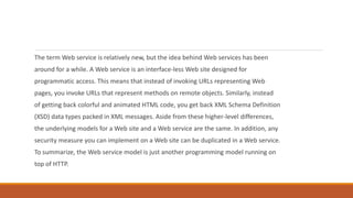 Xml web services | PPTX