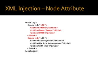 XML & XPath Injections | PPT
