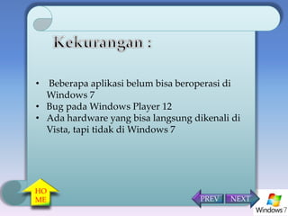 sejarah windows7 | PPTX
