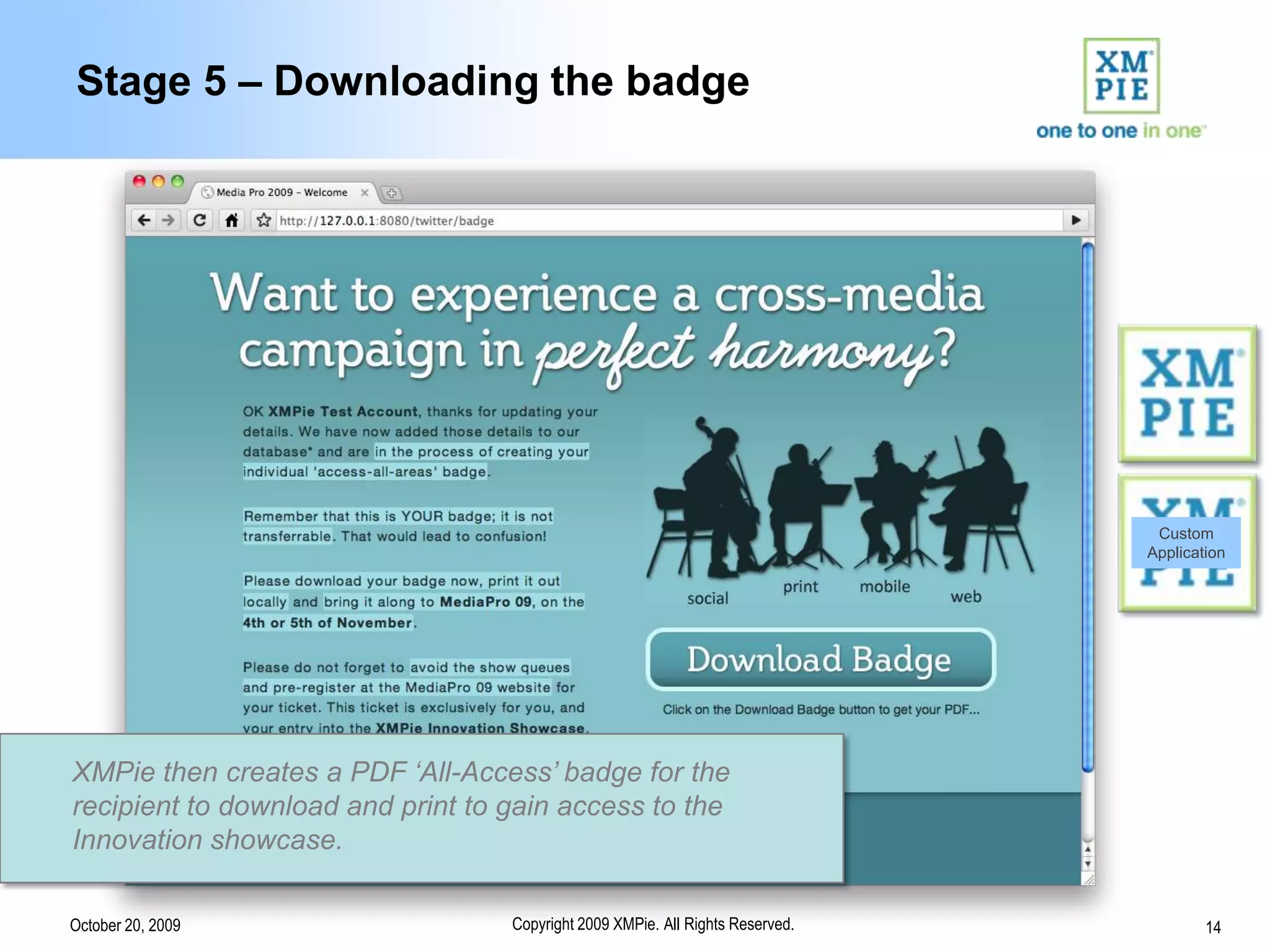 XMPie Twitter Campaign | PPT