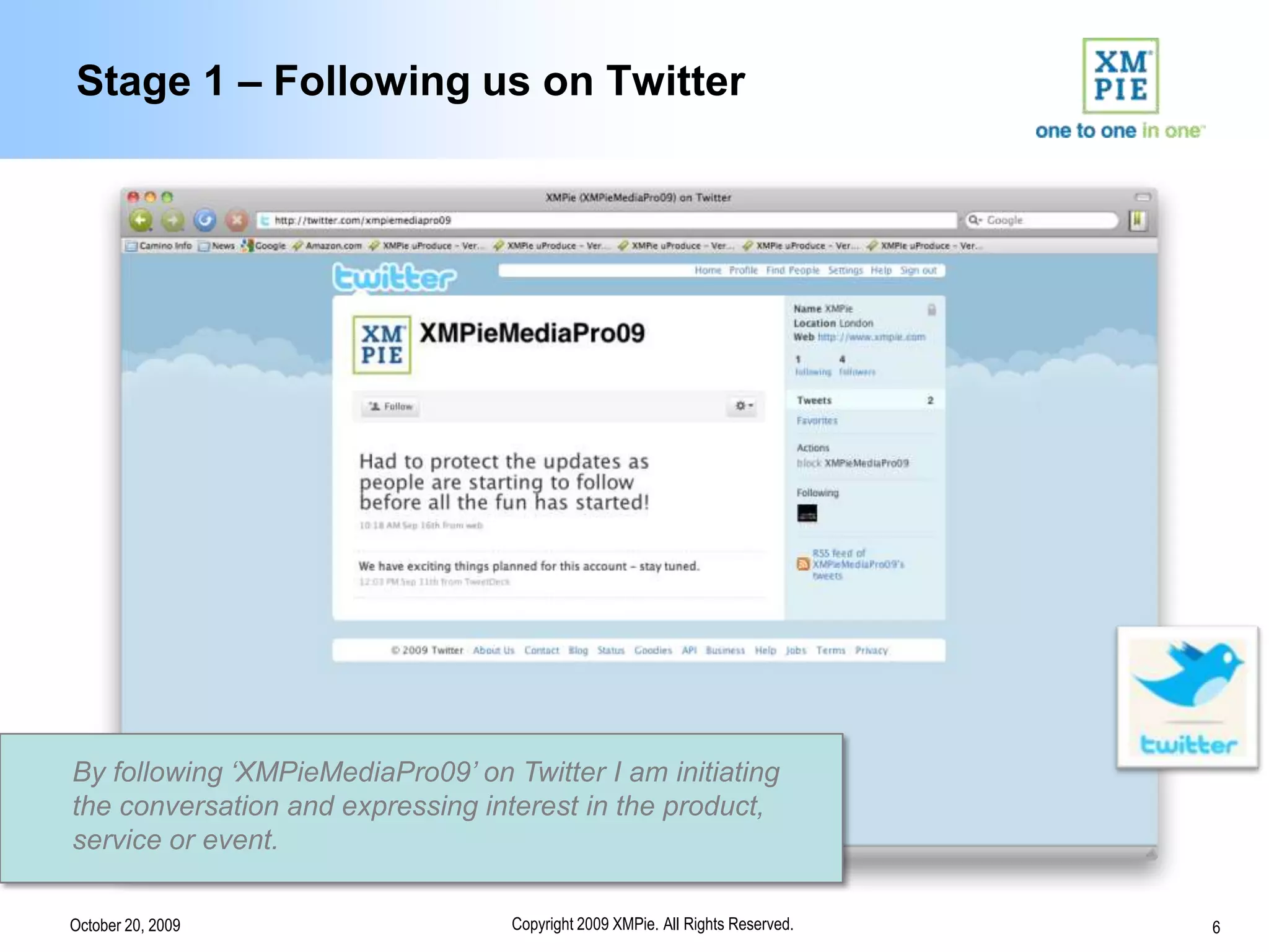 XMPie Twitter Campaign | PPT