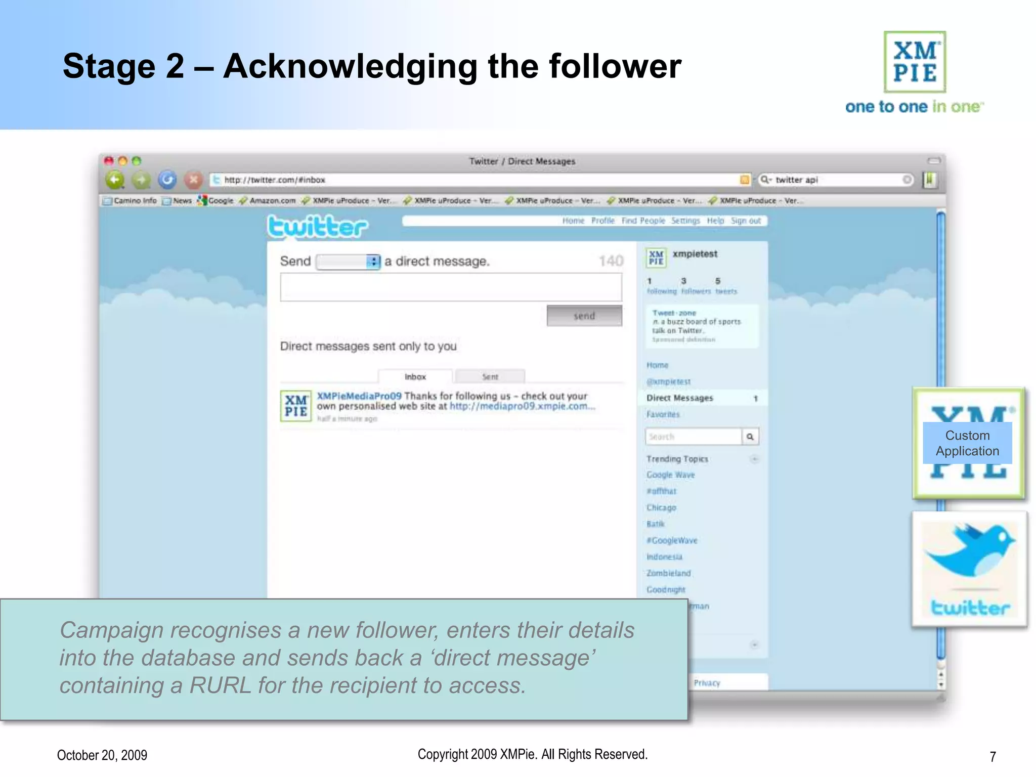 XMPie Twitter Campaign | PPT
