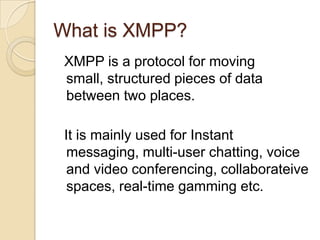 Interacting with XMPP using PHP | PPT