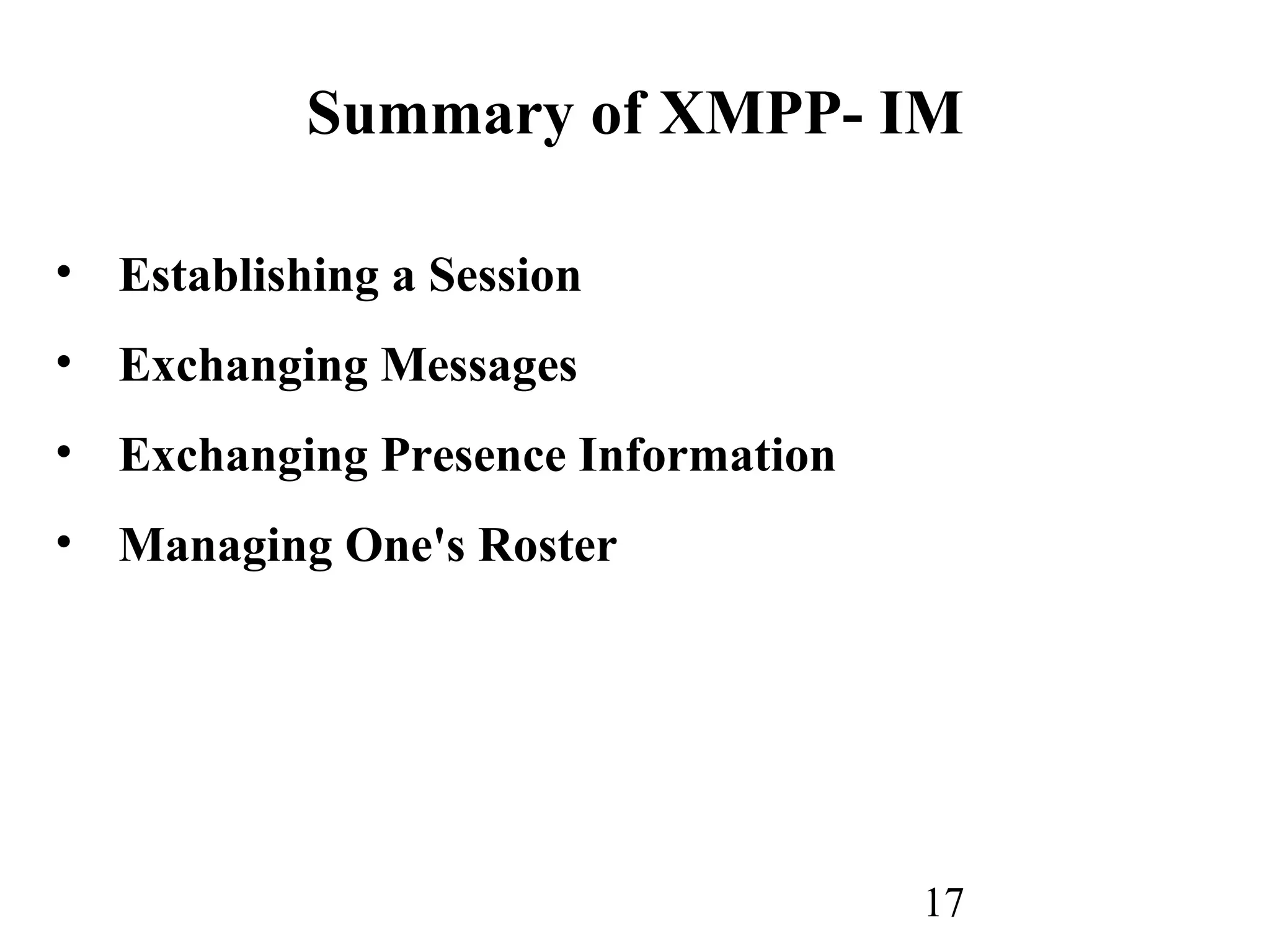 Xmpp presentation | PPT