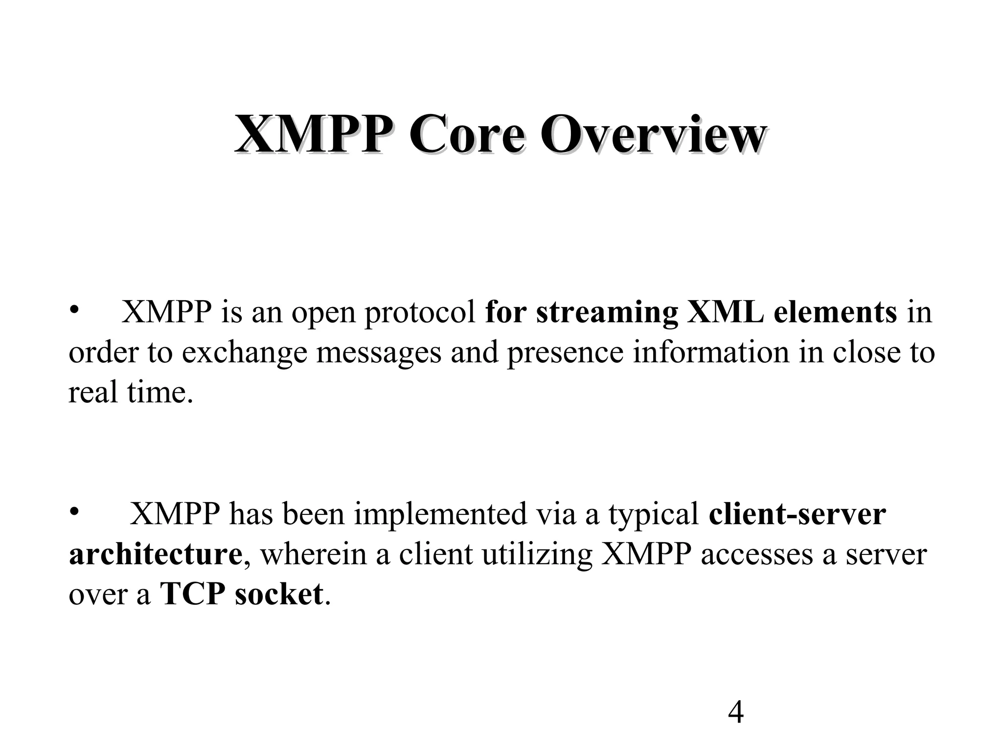 Xmpp presentation | PPT