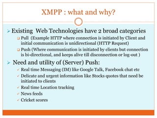 Xmpp and java | PPSX