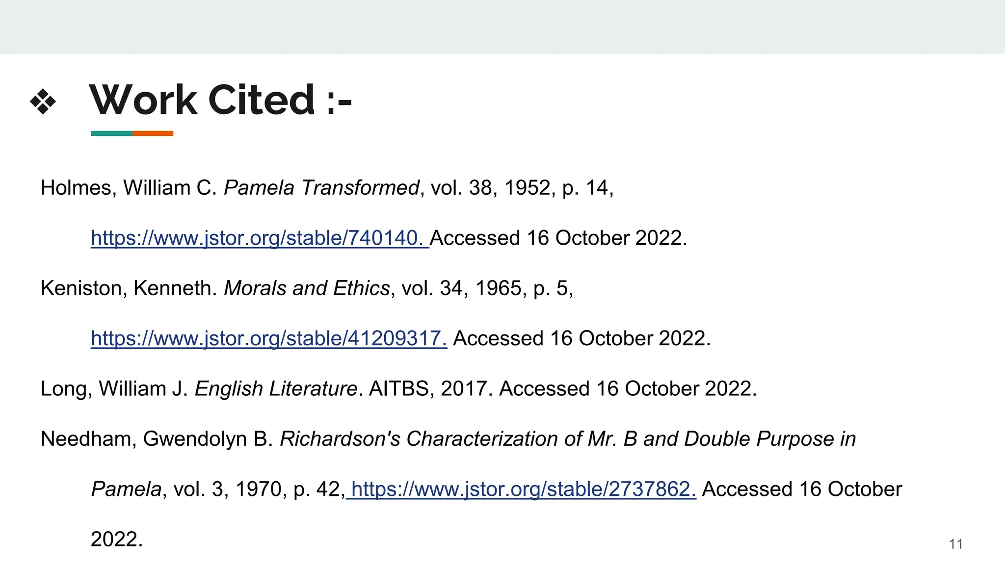Character Sketch of Mr.B in Samuel Richardson's Novel - 'Pamela' | PPTX