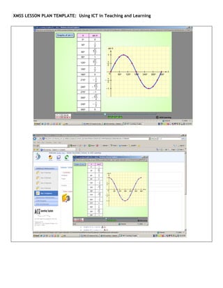 Xmss ict lesson on graphs of trigonometrical functions | DOC