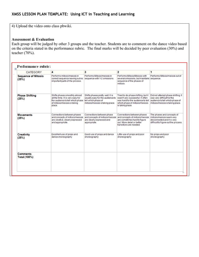 Xmss ict lesson plan jane toh | PDF
