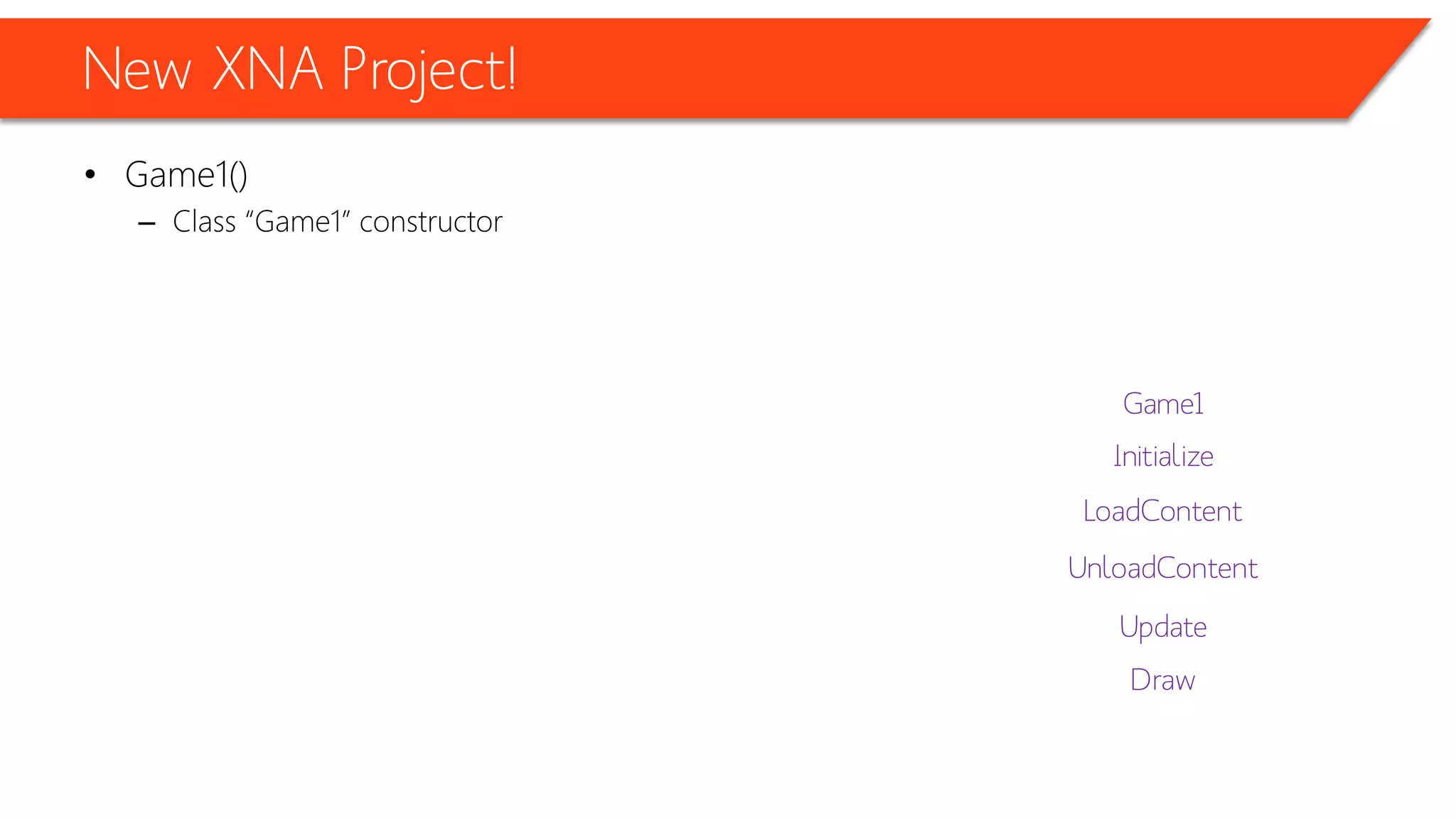 XNA L01–Introduction | PPT