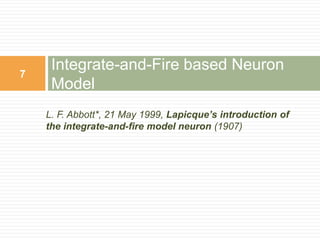 Neuroengineering Tutorial: Integrate and Fire neuron modeling | PPTX
