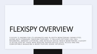 Xnspy vs FlexiSPY: 2025 Monitoring Comparison | PDF