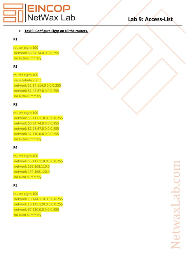 Nxll09 access list | PDF