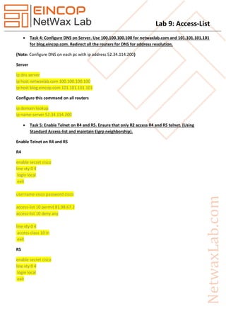 Nxll09 access list | PDF