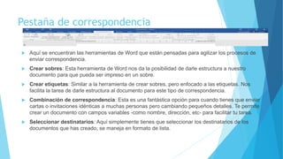 Heramientas de word y sus funciones | PPTX