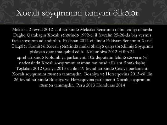 Xocali faciesi | PPTX