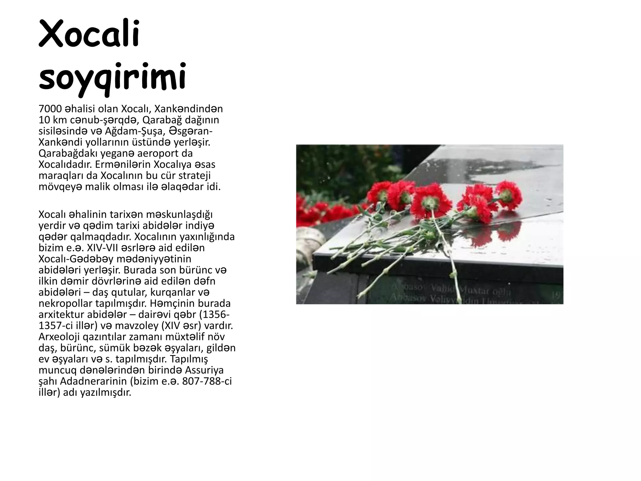 Xocali soyqirimi!!! | PPTX