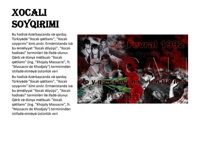 Xocali soyqirimi!!! | PPTX