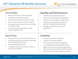 XO Enterprise SIP | PPTX | Computer Networking | Computing