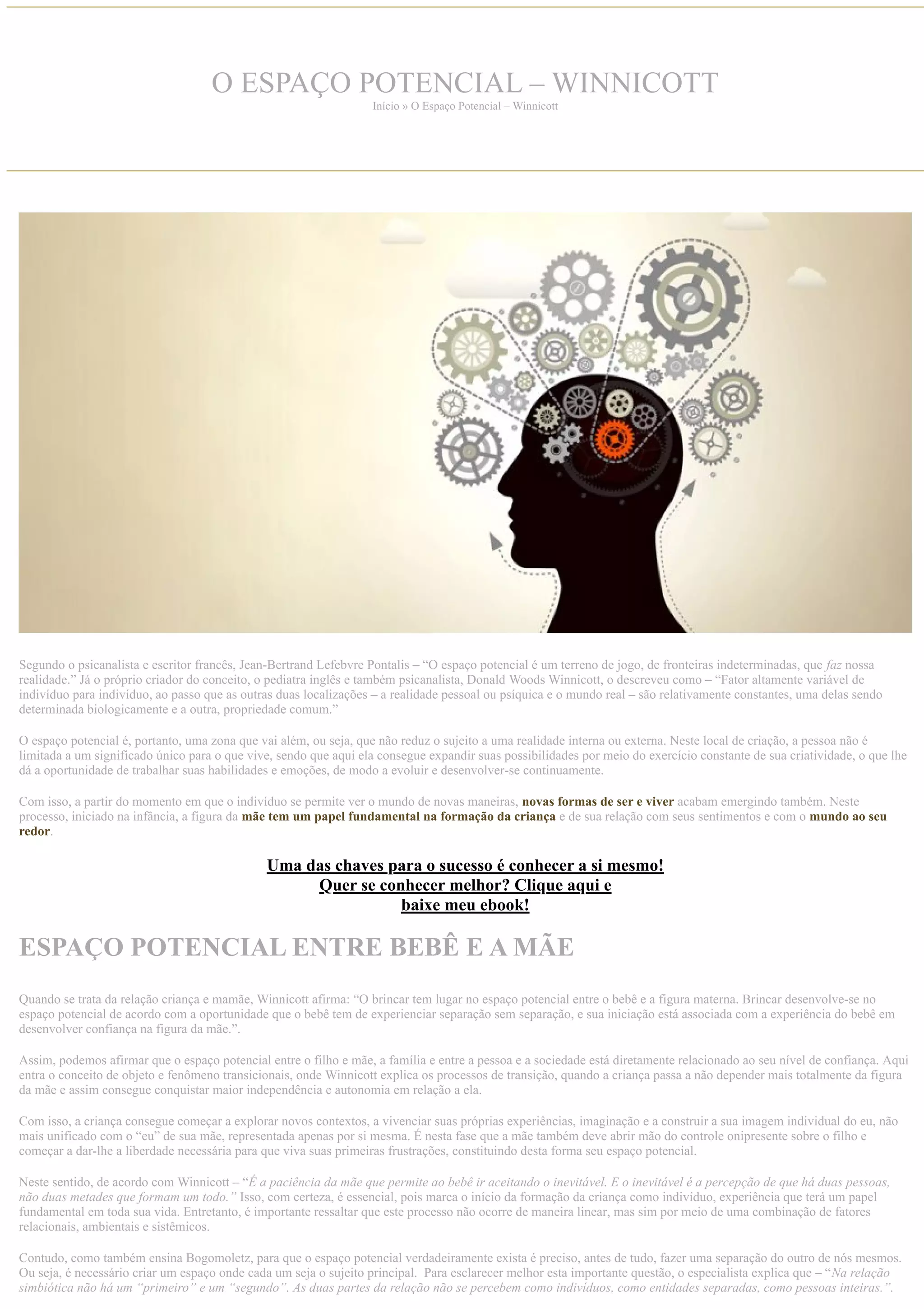xO Espaço Potencial - Winnicott.pdf