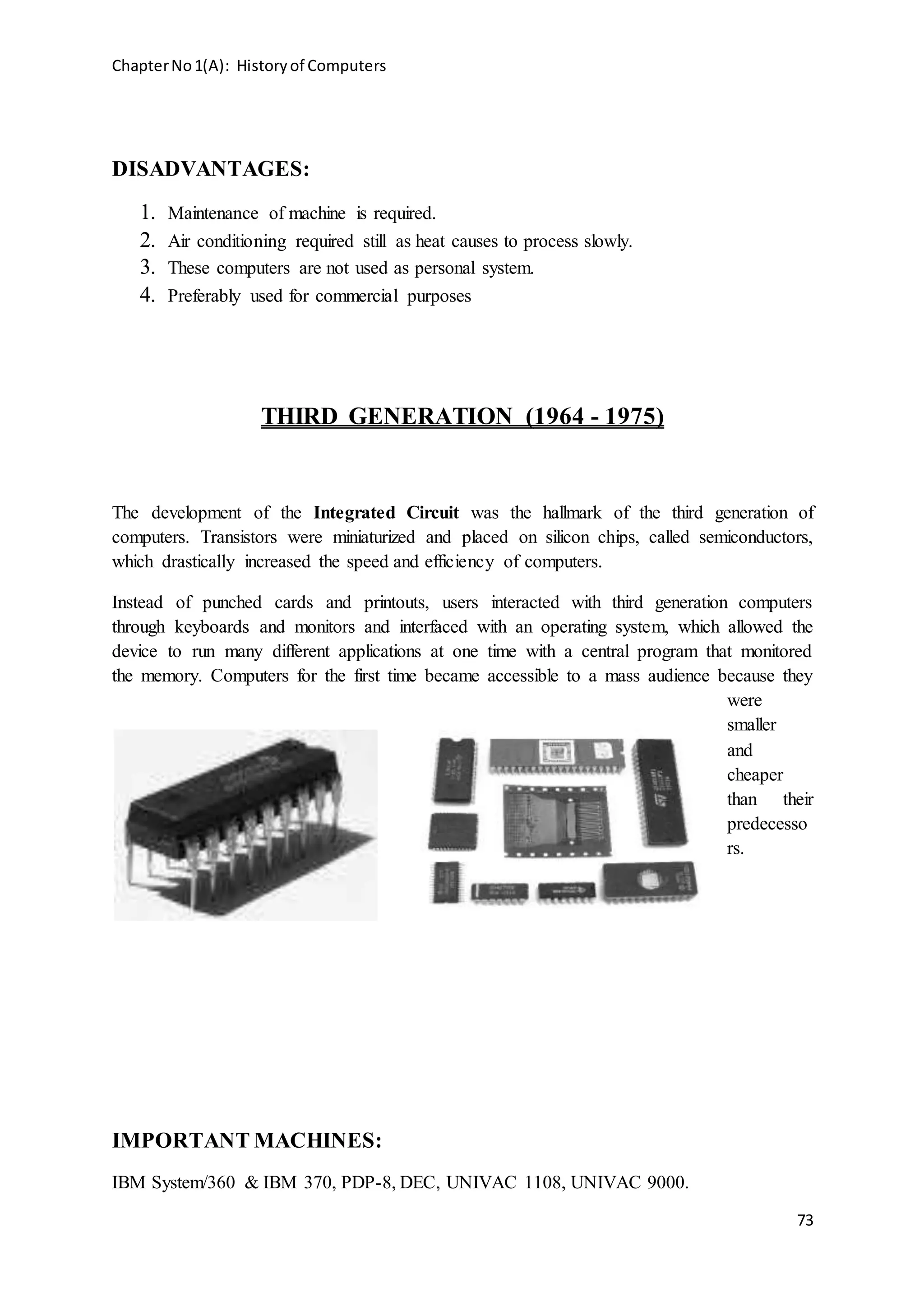 The Five Generations of Computers | PDF