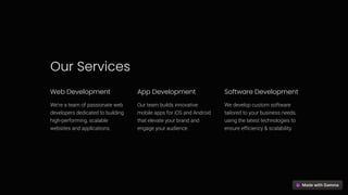 XongoLab Technologies | Best App Development Company | PPT