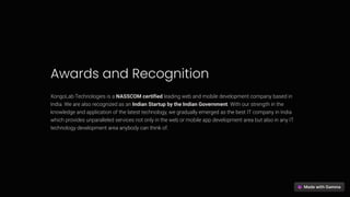 XongoLab Technologies | Best App Development Company | PPT