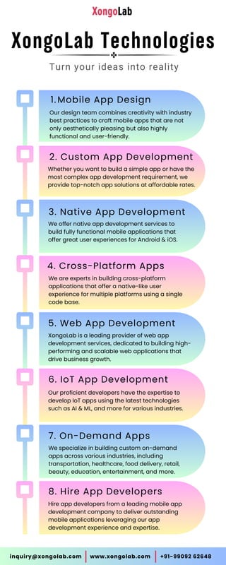 XongoLab Technologies - Mobile App Development Company | PDF