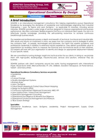 Xonitek Consulting Introduction Management | PDF