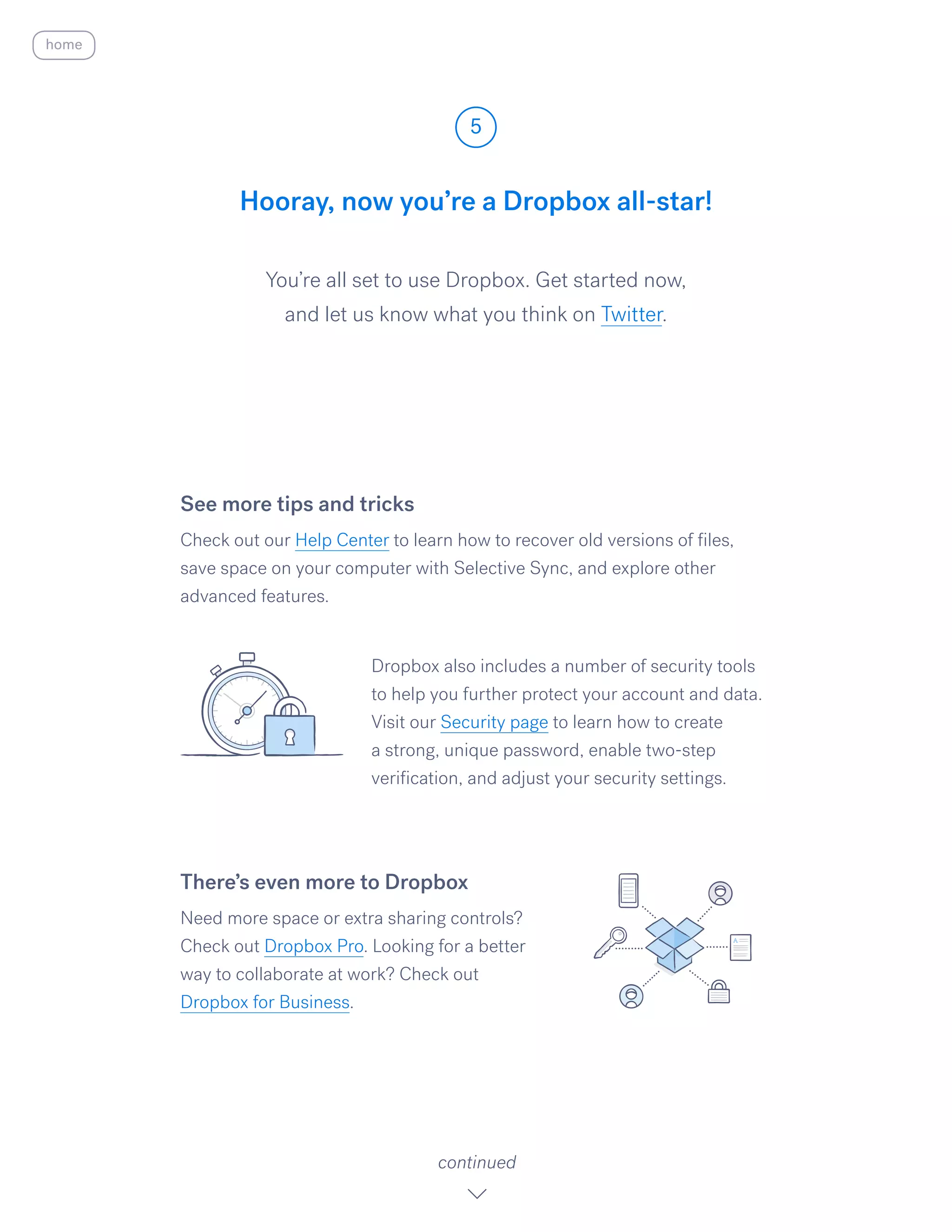 Get started with dropbox | PDF