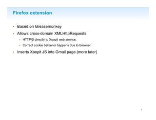 Xoopit: Greasemonkey + JS (SF JS #3) | PPT