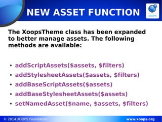 XOOPS 2.6.0 Assets Management using Assetic | PPT
