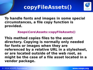 XOOPS 2.6.0 Assets Management using Assetic | PPT