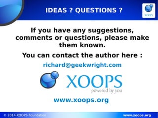 XOOPS 2.6.0 Assets Management using Assetic | PPT