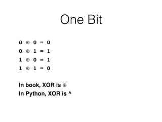 XOR: Bits and Nybbles | PPT