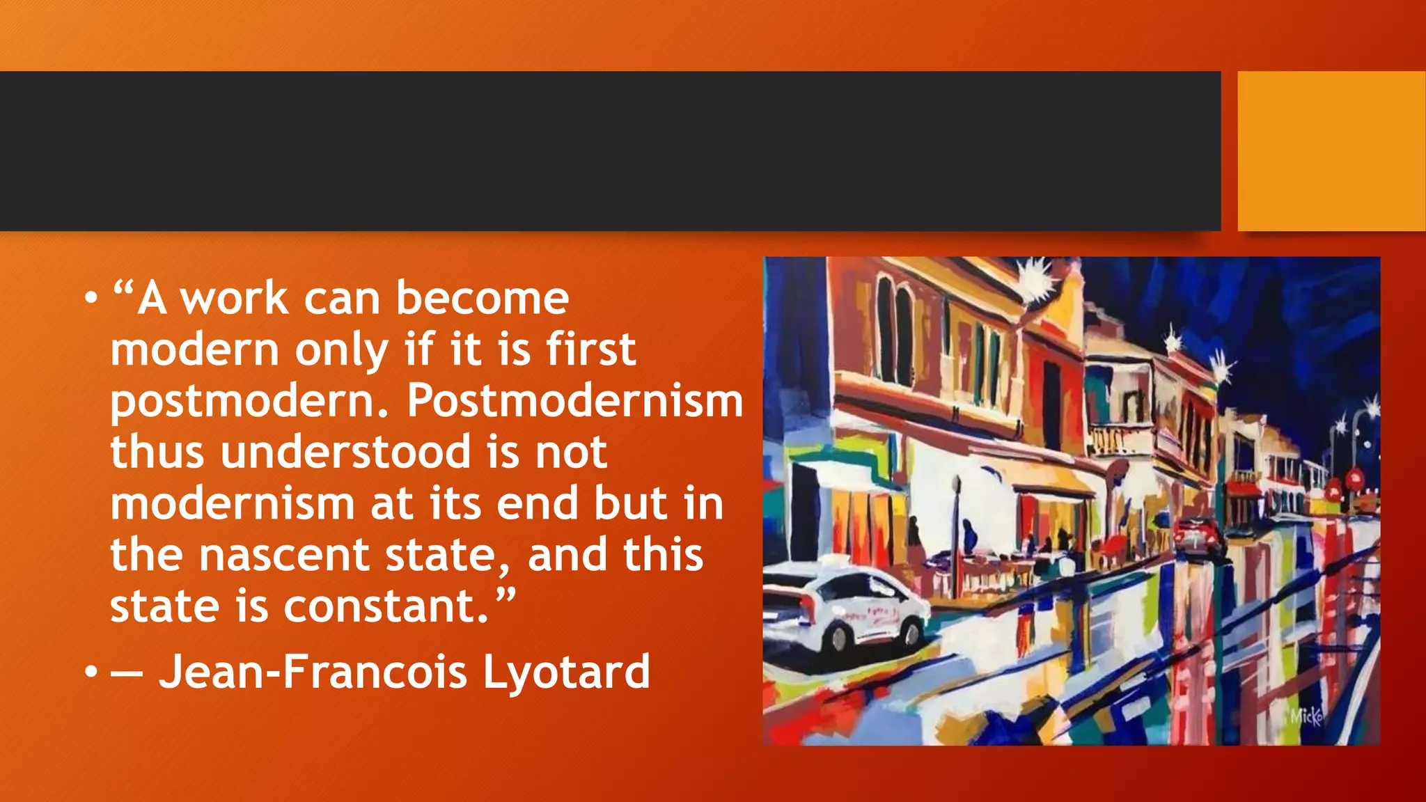 difference between modernism and Postmodernism | PPTX