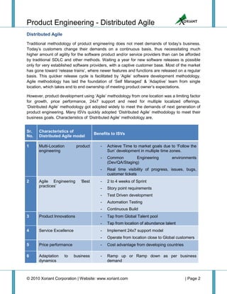 Product Engineering - Distributed Agile | PDF