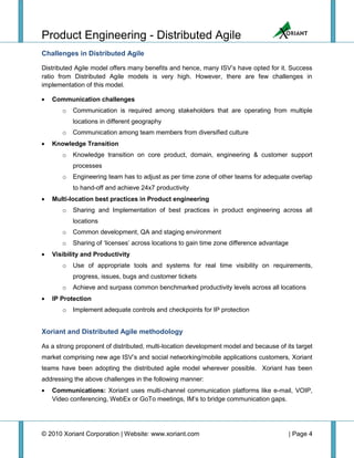 Product Engineering - Distributed Agile | PDF