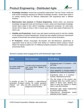 Product Engineering - Distributed Agile | PDF