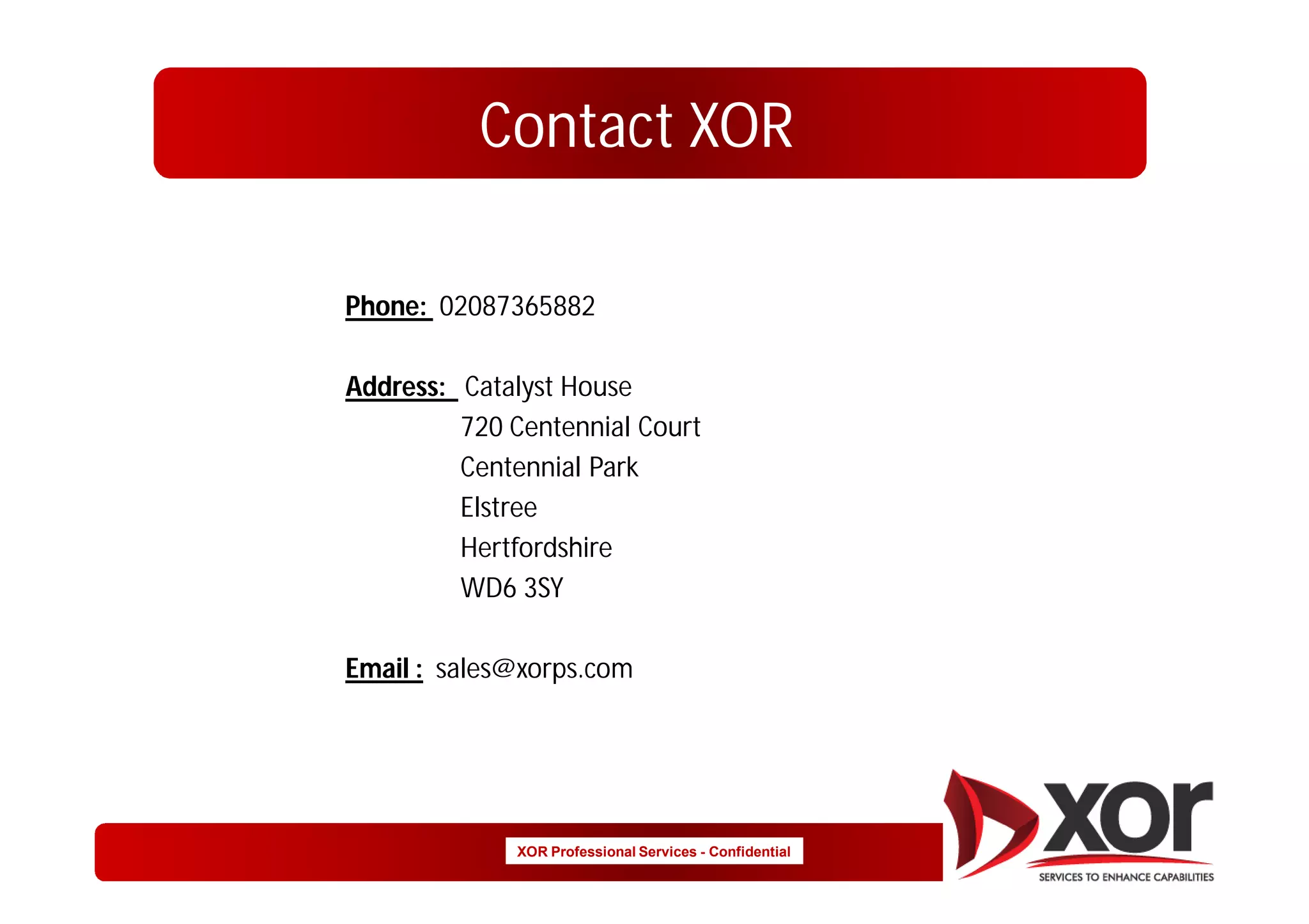 Xor Overview | PDF | Computer Software and Applications | Computing