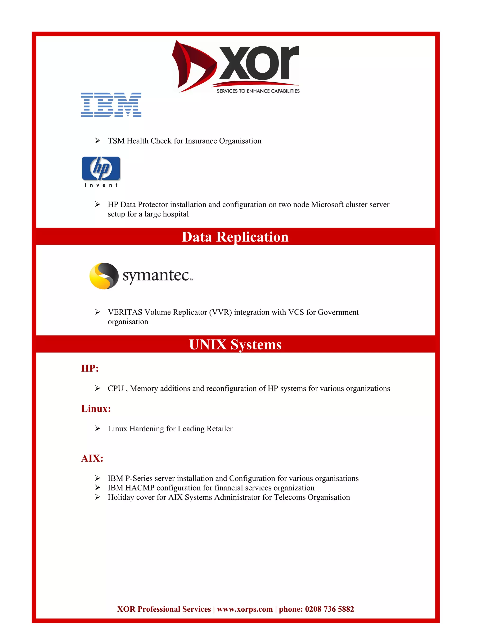 Xor Recent Projects | PDF