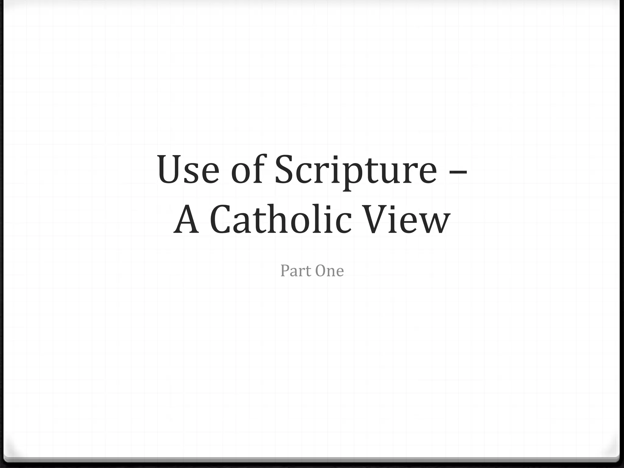 Scripture ppt | PPTX