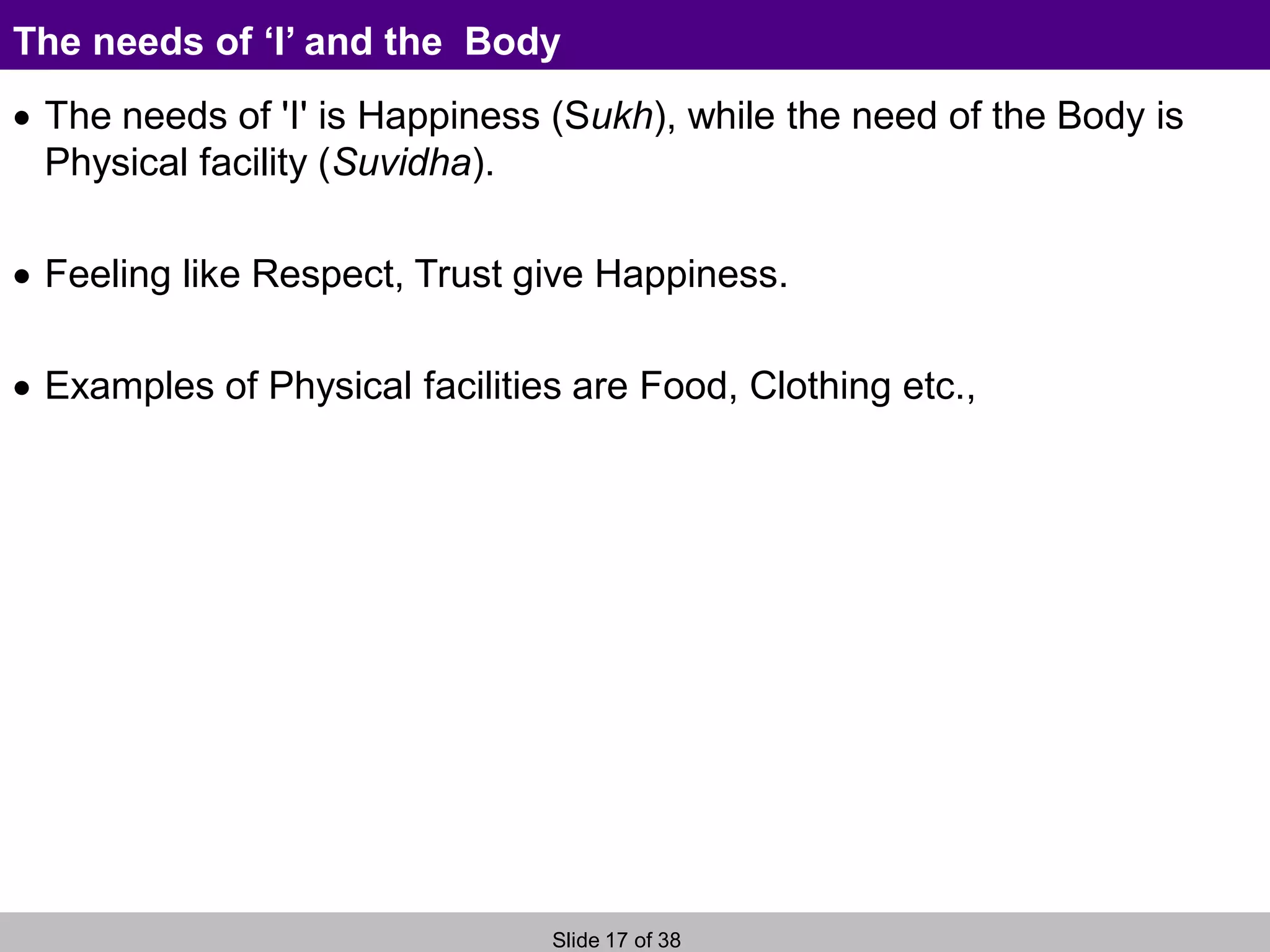Co existence of self and body & needs of self & body | PDF