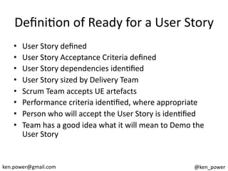 Definition of Ready (XP2011) | PDF