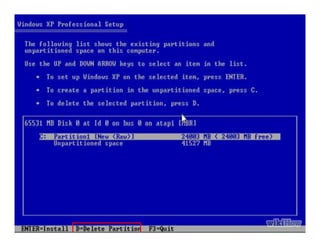 How to Install Windows XP Professional | PPT