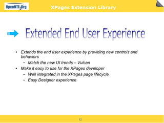 XPages Extension Library slides | PPT